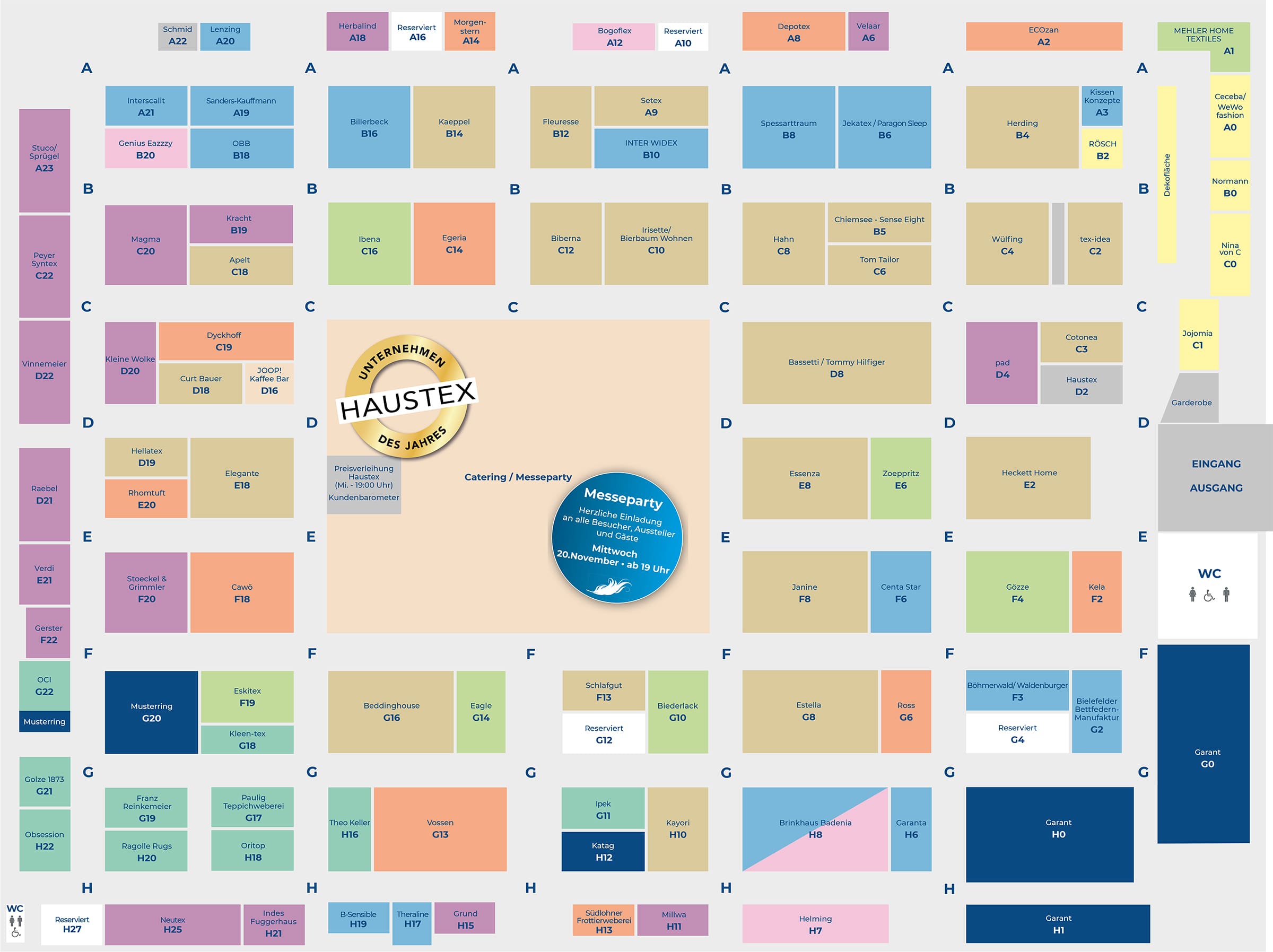 Hallenplan - Hometex